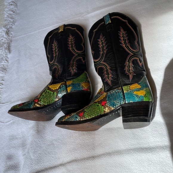 Larry Mahan | Shoes | Unusual Vintage Larry Mahan Womens Cowboy Western ...